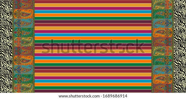 High Resolution Ethnic Texture Border Design 库存插图 1689686914 | Shutterstock