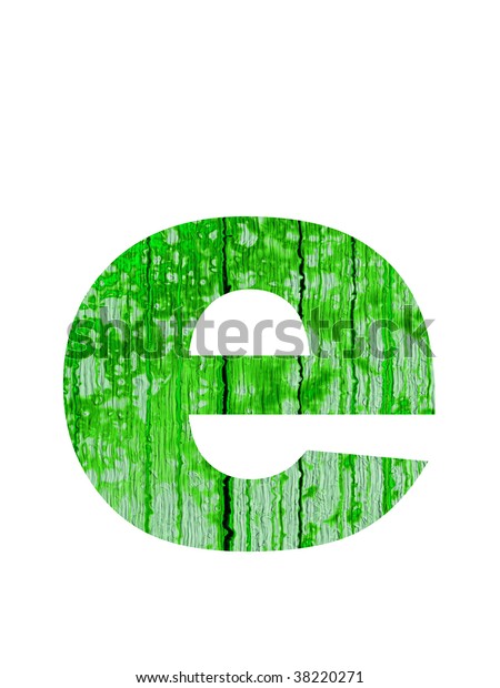 High Resolution Green Old E Font Stock Illustration 38220271 | Shutterstock