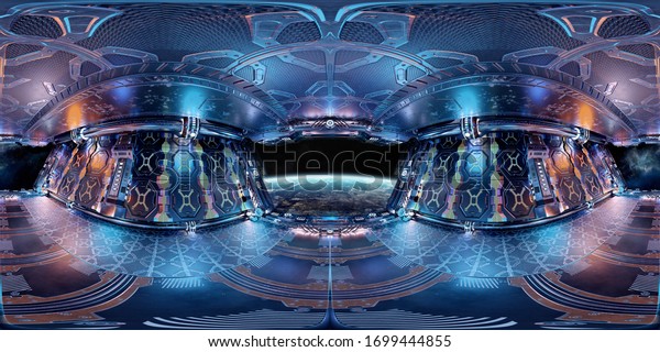 High Resolution Hdri Panoramic View Coloured Stock Illustration ...
