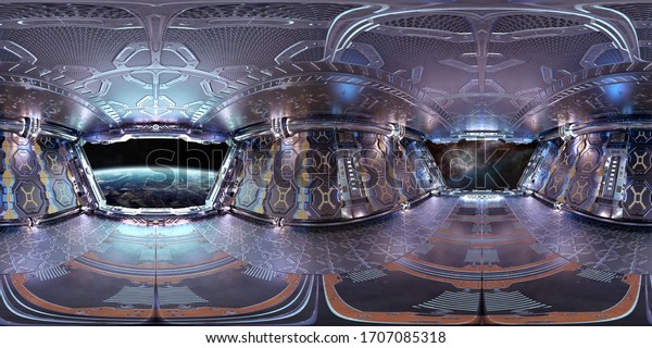 High Resolution Hdri Panoramic View Coloured Stock Illustration ...