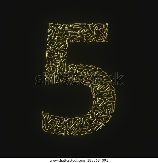 High Resolution Number Five 5 Symbol Stock Illustration 1833684091 ...