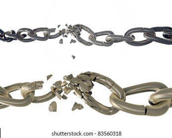 High Resolution Render Breaking Chain On Stock Illustration 83560318 ...