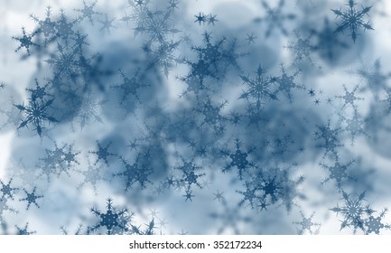 High Resolution Snowflakes Background Stock Illustration 352172234 ...
