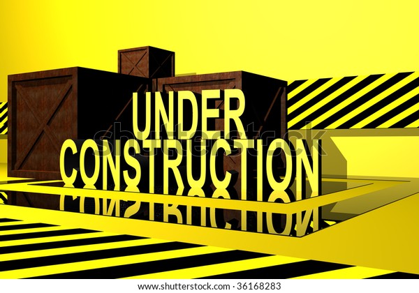 High Resolution Under Construction Concept Can Stock Illustration 36168283