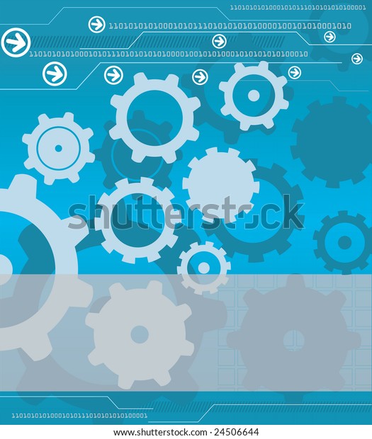 High Tech Industrial Background ภาพประกอบสต็อก 24506644