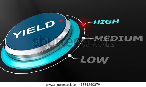 High Yield Return On Knob 3d Stock Illustration 1831240879 | Shutterstock