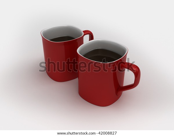 Highres Isolated Two Coffee Cups Stock Illustration 42008827 | Shutterstock
