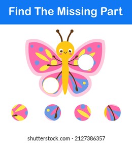Highresolution Kids Activity Find Missing Part Stock Illustration ...