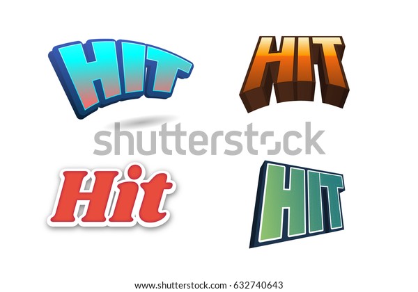 Hit Text Title Headline 3d Fancy Stock Illustration 632740643 ...