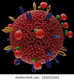 Hiv Virus Model 3d Render Stock Illustration 2162521663 | Shutterstock