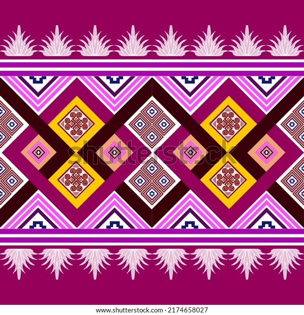 Hmong Ancient Geometric Patterns Shell Motifs Stock Illustration ...