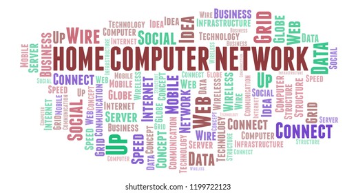 Home Computer Network Word Cloud: ภาพประกอบสต็อก 1199722123 | Shutterstock