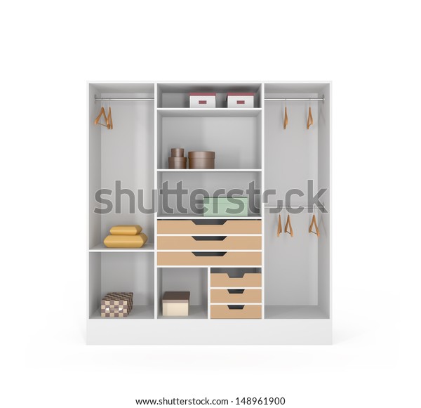 Home Interior Render Wardrobe Isolated On Stock Illustration 148961900 ...