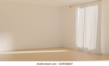 Home Interior Window Empty Room Arcitectural Stock Illustration ...
