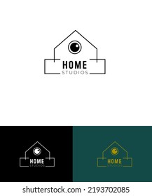 Home Studios Logo Camera Logo Home Stock Illustration 2193702085 ...