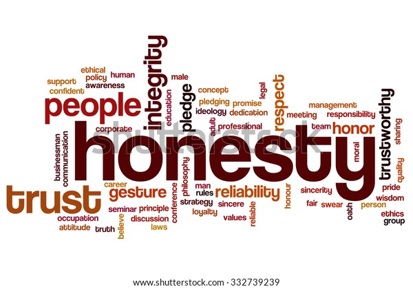 Honesty Word Cloud Stock Illustration 332739239