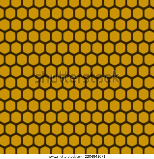 Honeycomb Grid Texture Geometric Hive Hexagonal Stock Illustration