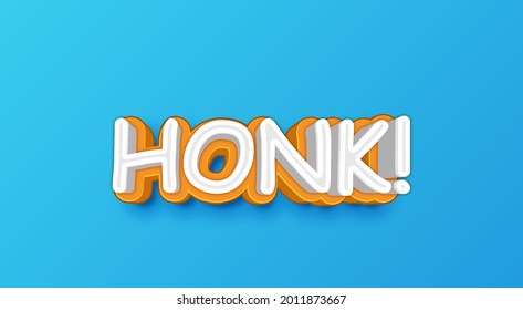 Honk Comic Speech 3d Text Style Stock Illustration 2011873667 ...