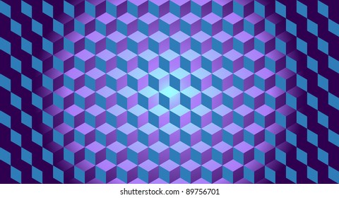 Horizontal 3d Illusion Background Bitmap Illustration Stock ...