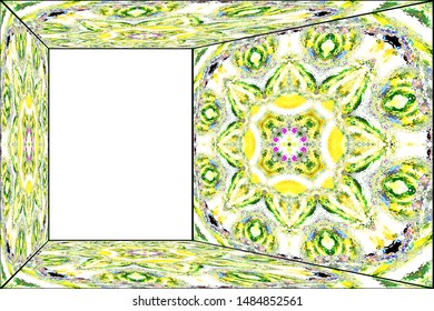 Horizontal Colorful Perspective Pattern White Empty 库存插图 1164951283 ...