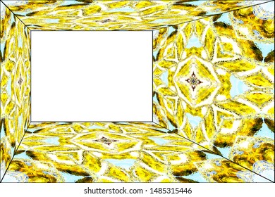 Horizontal Colorful Perspective Pattern White Empty Stock Illustration ...