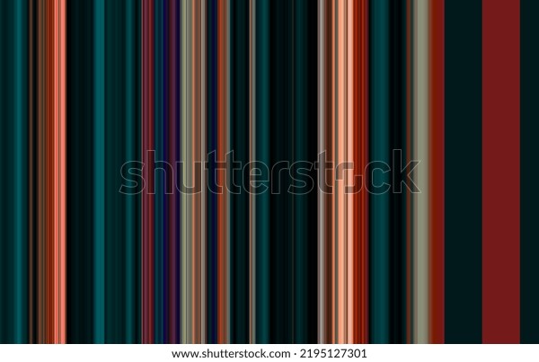 Horizontal Thin Colorful Lines Backgroundtextile Illustrationfractal ...