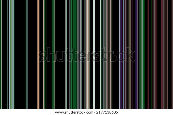 Horizontal Thin Colorful Lines Backgroundtextile Illustrationfractal ...