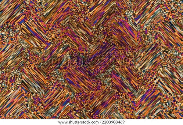Horizontal Thin Colorful Lines Backgroundtextile Illustrationfractal ...