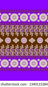 Horizontal Traditional Border Pattern Stock Illustration 1340115284 ...