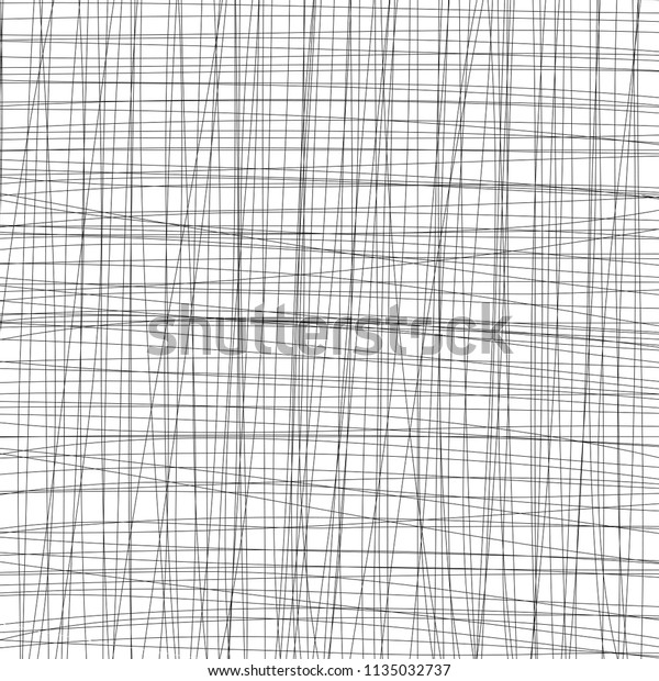 Horizontal Vertical Hand Drawn Threads Stock Illustration 1135032737 ...