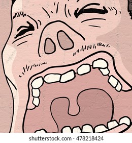 Horror Face Expression Stock Illustration 478218424 | Shutterstock