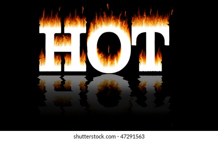 Hot Letters On Fire Black Background 스톡 일러스트 223274227 | Shutterstock