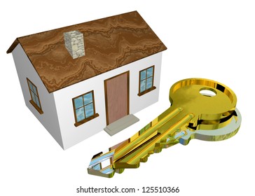 House Key 3d Stock Illustration 125510366 | Shutterstock