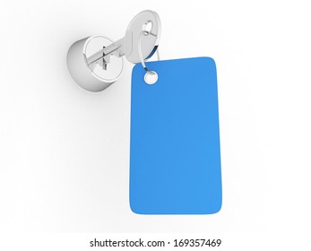 House Key Label 3d Render Illustration Stock Illustration 169357469 ...