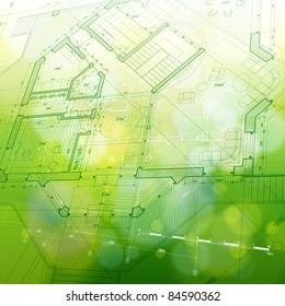 House Plan Vector Blueprint Bitmap Copy Stock Illustration 84590362 ...