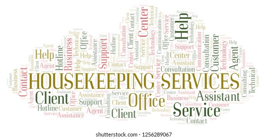 Housekeeping Services Word Cloud Stock Illustration 1256289067 ...