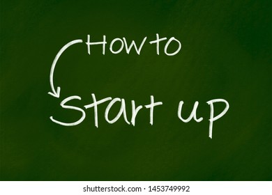 How Start Background Concept On Green Stock Illustration 1453749992 ...