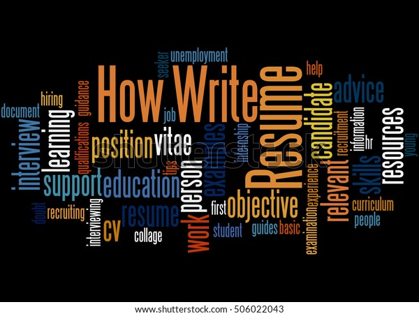 How Write Resume Word Cloud Concept: ilustración de stock 506022043 ... How Write Resume Word Cloud Concept: ilustración de stock 506022043 ...