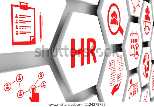 Hr Concept Cell Background 3d Illustration Stock Illustration ...