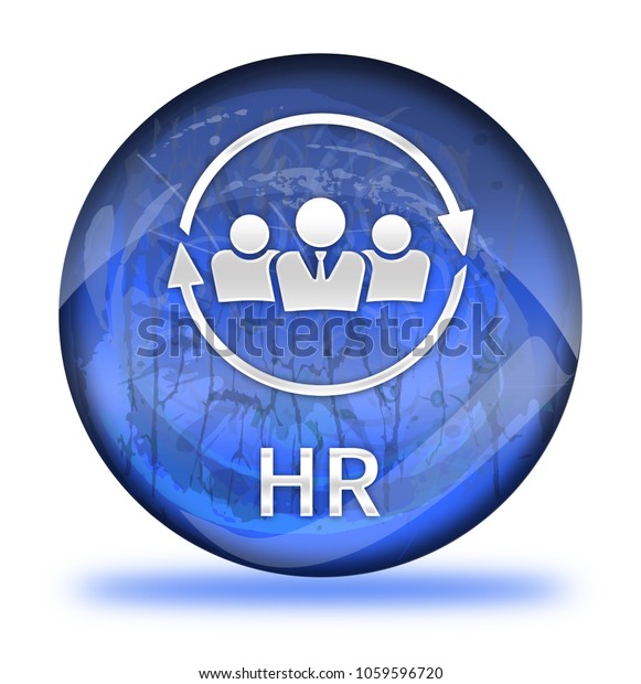 Hr Icon Internet Button 3d Illustration Stock Illustration 1059596720
