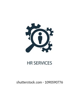 Hr Services Icon Simple Element Illustration Stock Vector (Royalty Free ...