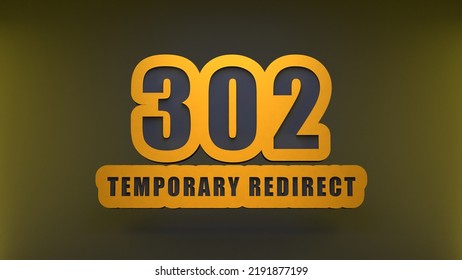 Http Error 302 Found 3d Render Stock Illustration 2191877199 | Shutterstock