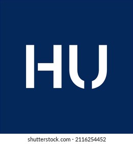 Hu Simple Initial Logo High Quality Stock Illustration 2116254452 ...