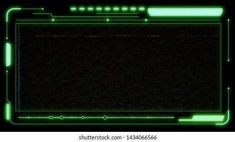 Hud Futuristic Elements Poor Interference Signal Stock Illustration ...