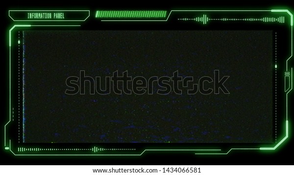 Hud Futuristic Elements Poor Interference Signal Stock Illustration ...