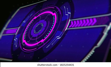 Hud Sci Fi Elements Wallpaper Stock Illustration 1825254431 | Shutterstock
