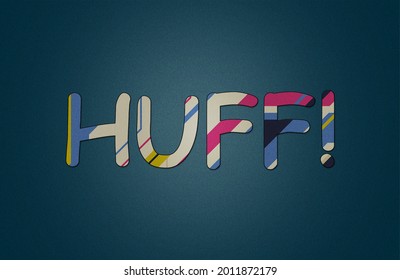 Huff Comic Speech 3d Retro Vintage Stock Illustration 2011872179 ...