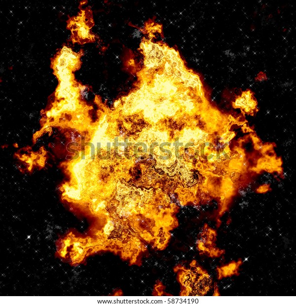 Huge Fireball Explosion Stock Illustration 58734190 | Shutterstock