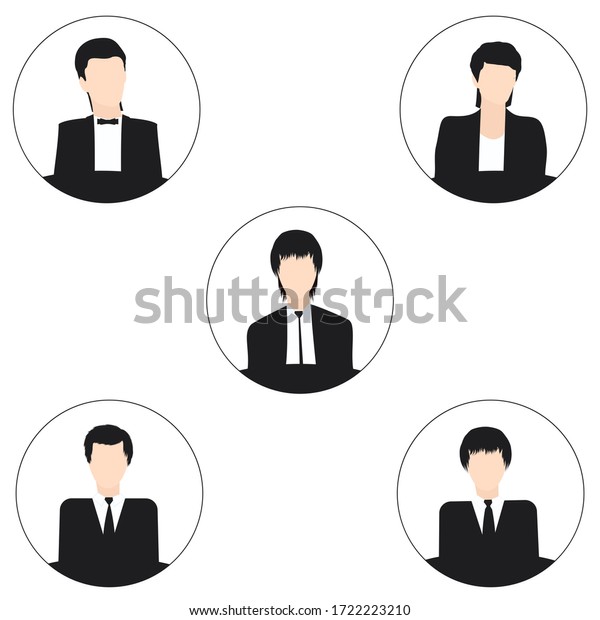 Human Avatar Set User Men Icon Stock Illustration 1722223210 | Shutterstock