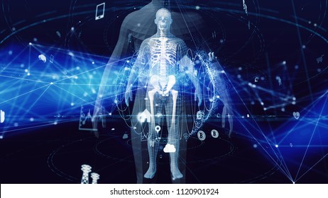 Human Body Communication Network Concept Stock Illustration 1323401789